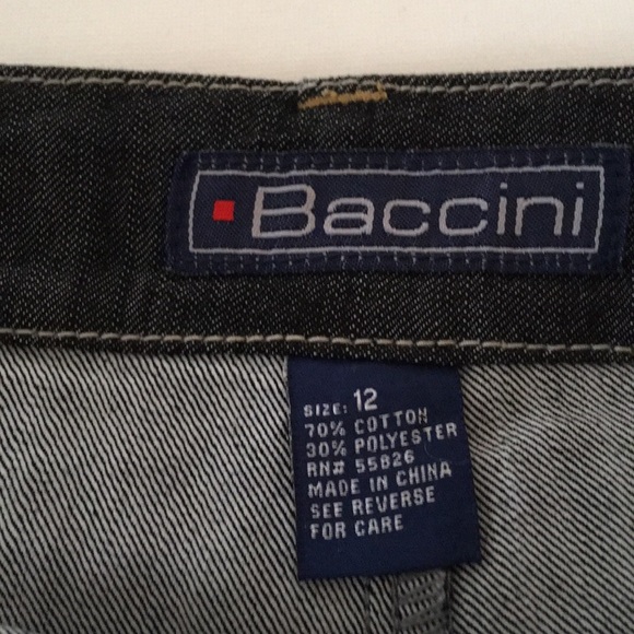 Baccini | Skirts | Baccini Aline Jean Skirt Wattached Shorts | Poshmark